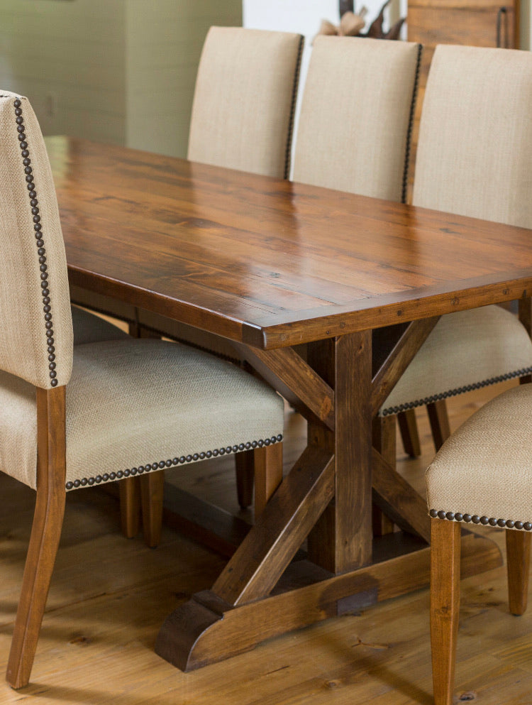 Reclaimed Pine Garden Dining Table – Seibels Cottage